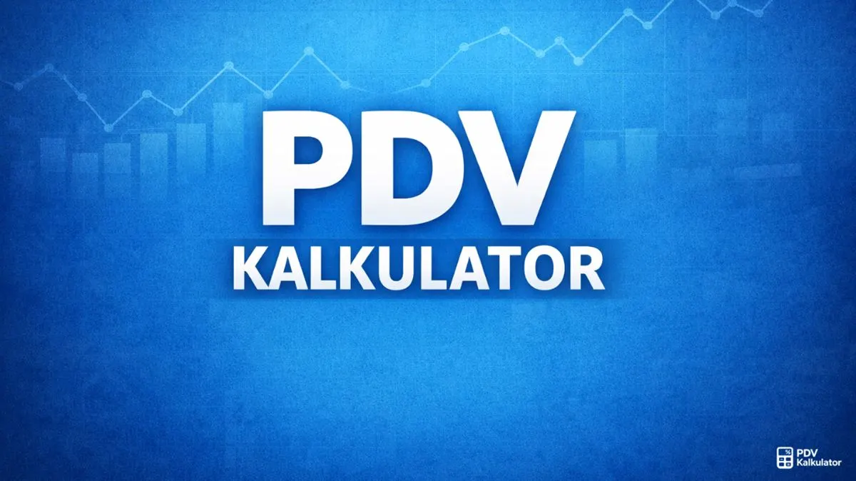 PDV kalkulator – Precizan izračun PDV-a online